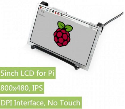 Display para Raspberry Pi 5’’ interfaz DPI, No táctil | Didácticas ...