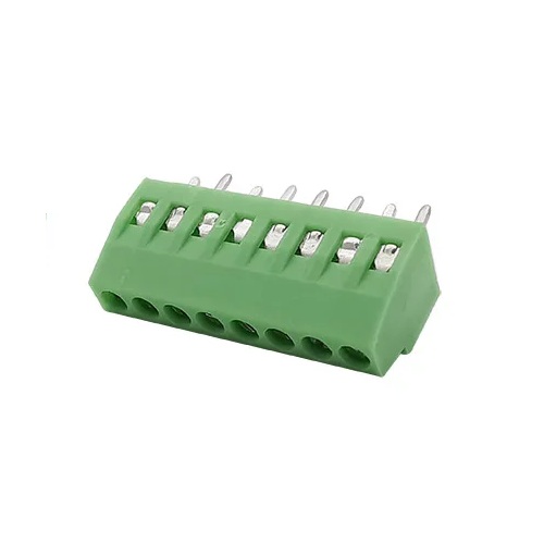 Bornera 8P Verde KF128 - 2.54mm | Didácticas Electrónicas I+D
